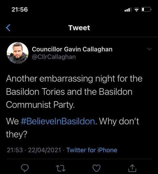 Cllr. Gavin Callaghan – the master of bullshit!